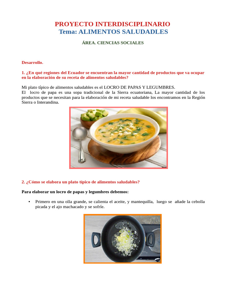 Proyecto CCSS Cuarto | PDF