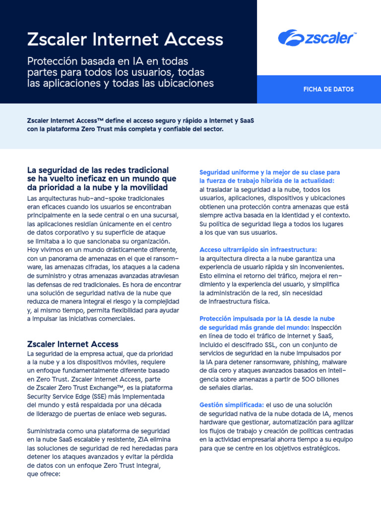 ¿Qué Es Zscaler ZPA? | PDF | Computación en la nube | Internet