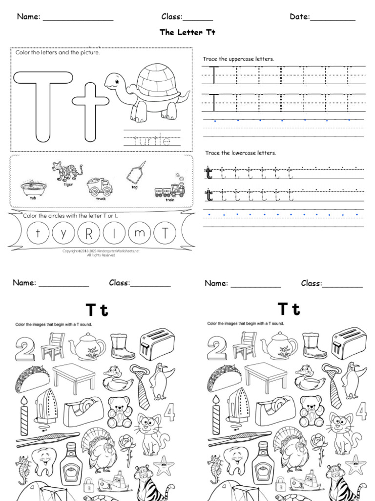 P1 - The Letter Tt | PDF