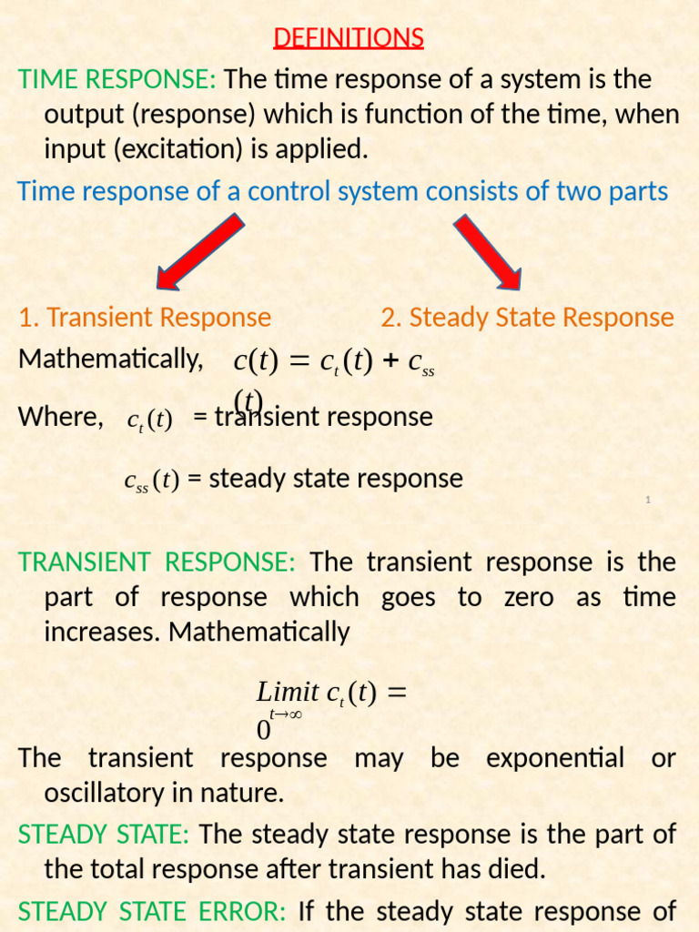 Control System Time Response Explained | PDF | Damping | Mathematical ...