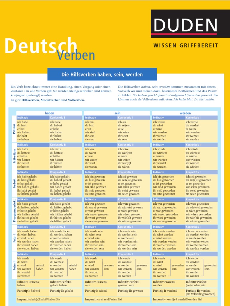 Deutsch - Verben | PDF