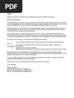 SIM Card Authorization Letter Template | PDF