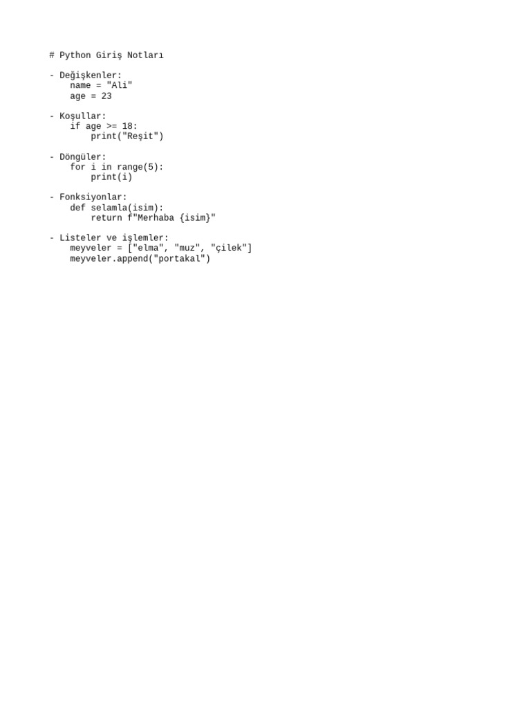 Python Egitimi | PDF