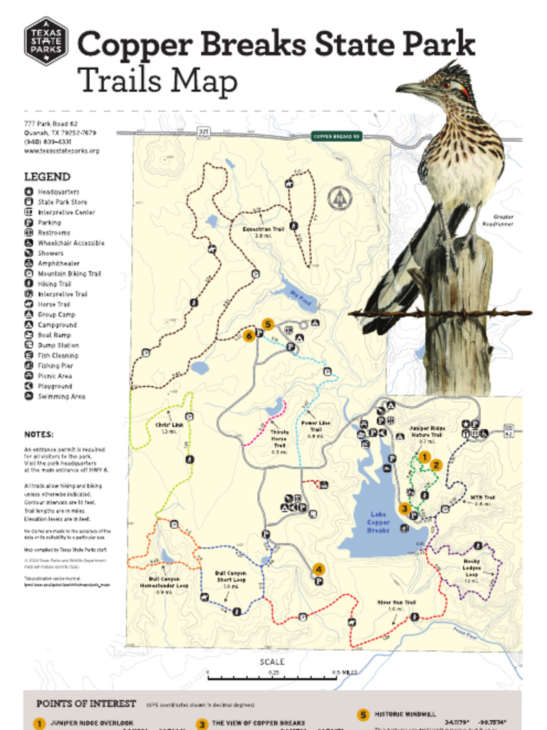 Copper Breaks State Park Trails Map | PDF
