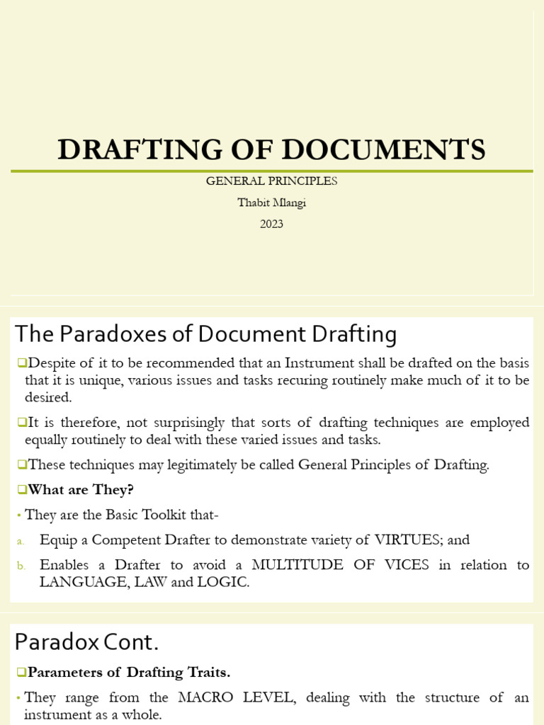 Drafting of Documents 230905 132203 | PDF | Grammatical Gender ...