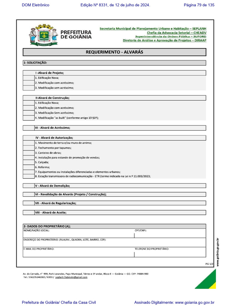 Requerimento-Alvaras MOD 2025 Assinado Assinado Assinado Assinado-1 | PDF