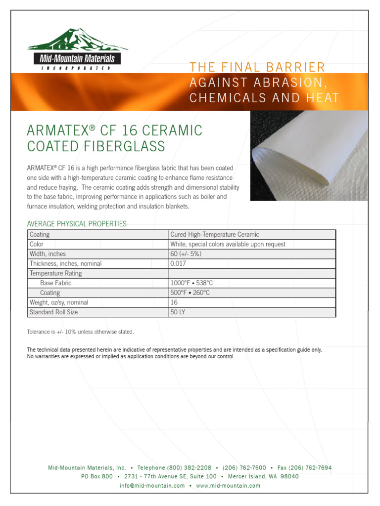 Armatex CF 16 | PDF