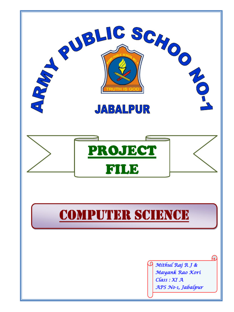 Project File Quiz App by Mithul Raj R J & Mayank Rao Kori XI A | PDF | Python (Programming ...