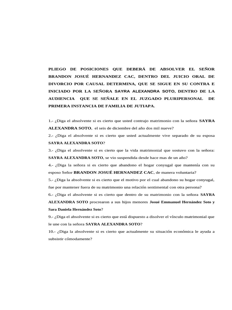 Plica - Divorcio | PDF