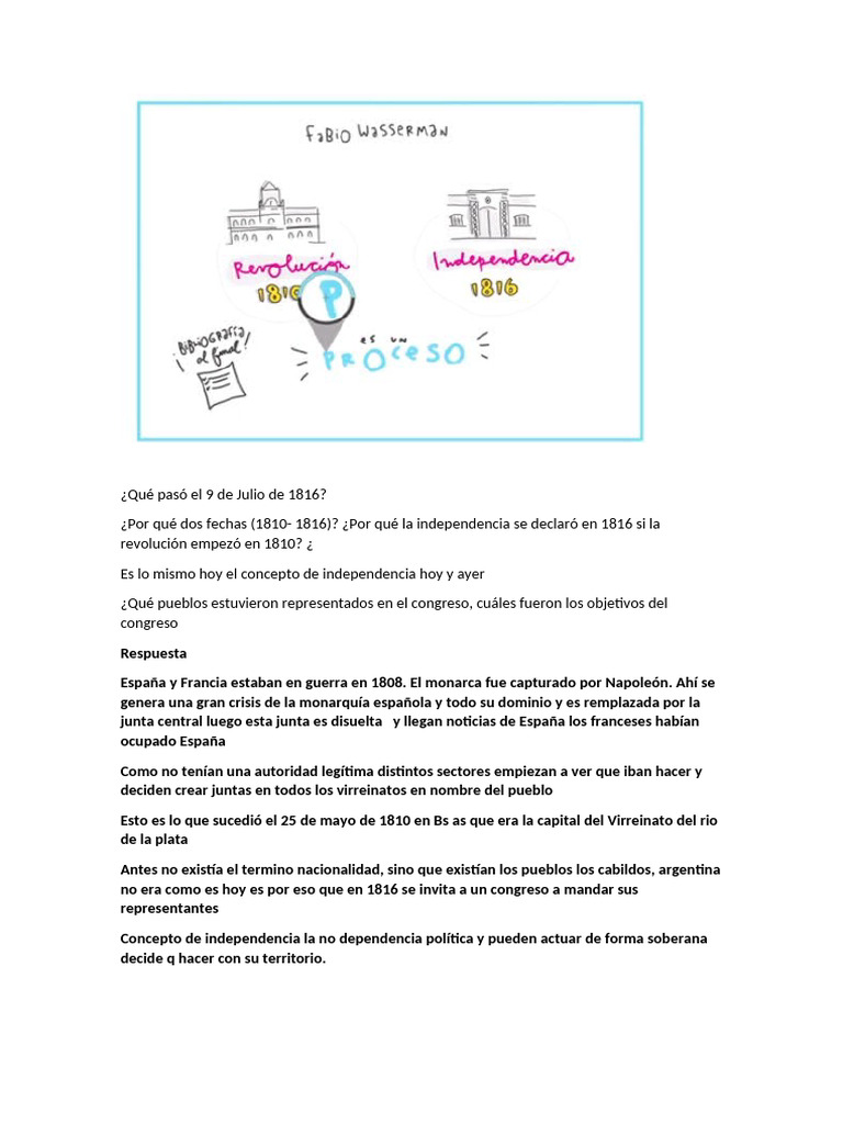 Qué Pasó El 9 de Julio de 1816 | PDF