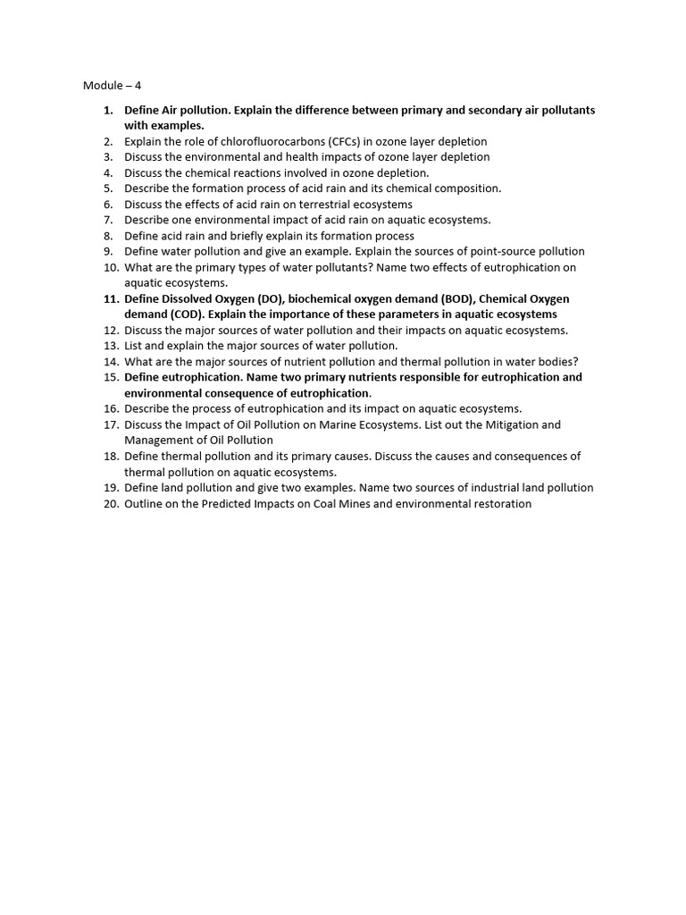 Module 4 Questions | PDF