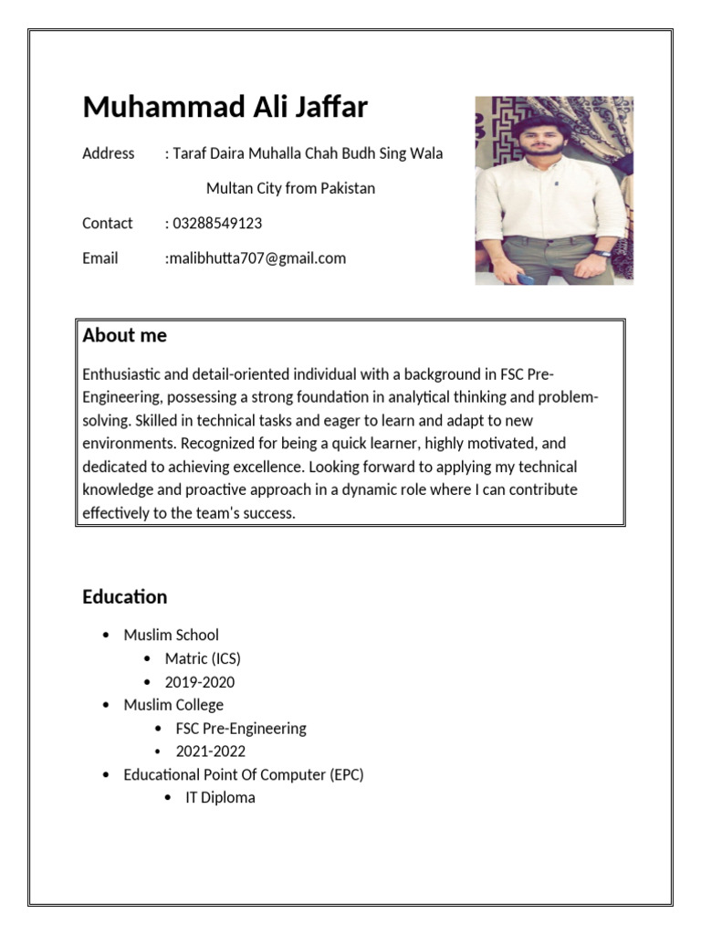 Muhammad Ali Jaffar | PDF