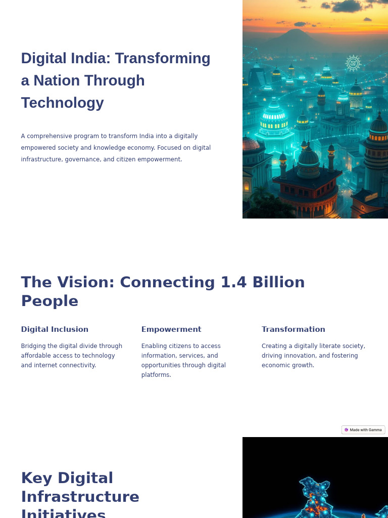 Digital India: Empowering Through Tech | PDF | Information Age | Economies