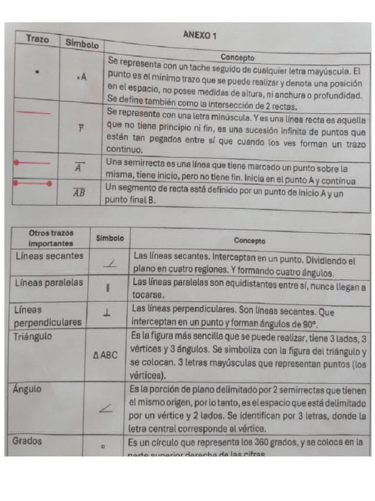 Matematicas Elementos de Recta | PDF