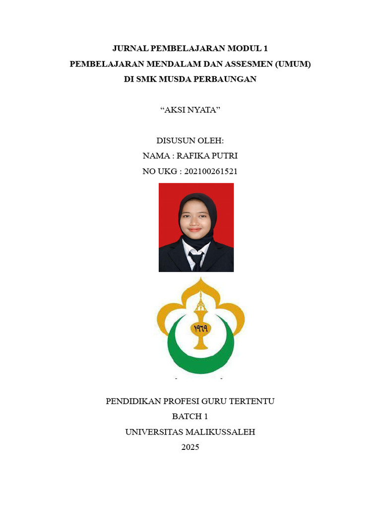 Pembelajaran UbD di SMK Musda Perbaungan | PDF