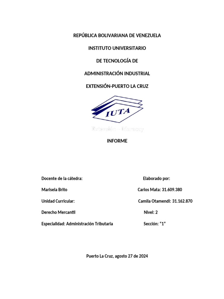 Informe de Derecho Mercantil Carlos Mata, Camila Otamendi | PDF | Seguro | Reaseguro