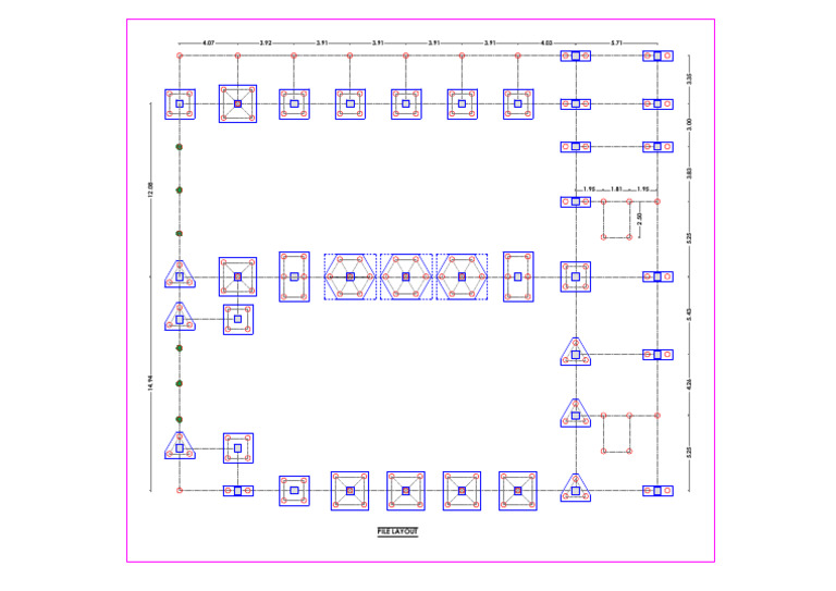 Foundation Layout Plan | PDF