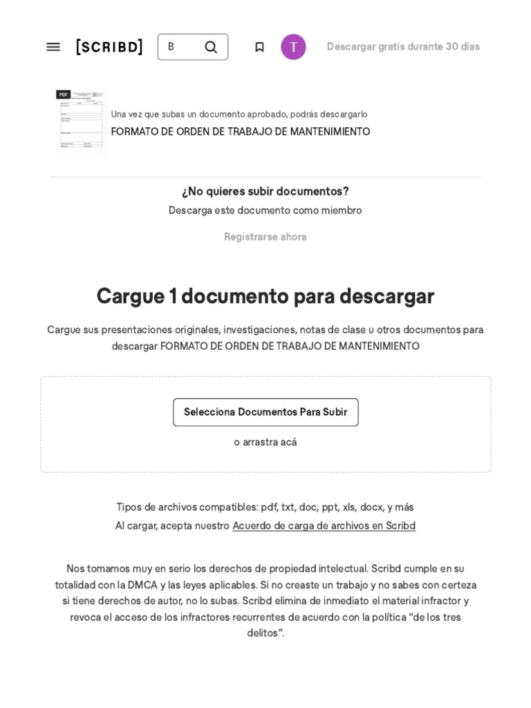 Suba Un Documento - Scribd | PDF | Scribd | Facebook