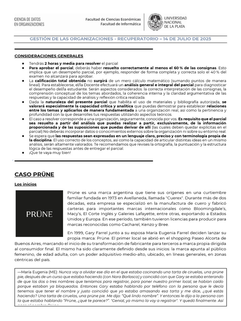 Caso Prune | PDF | Marketing | Mercado (economía)