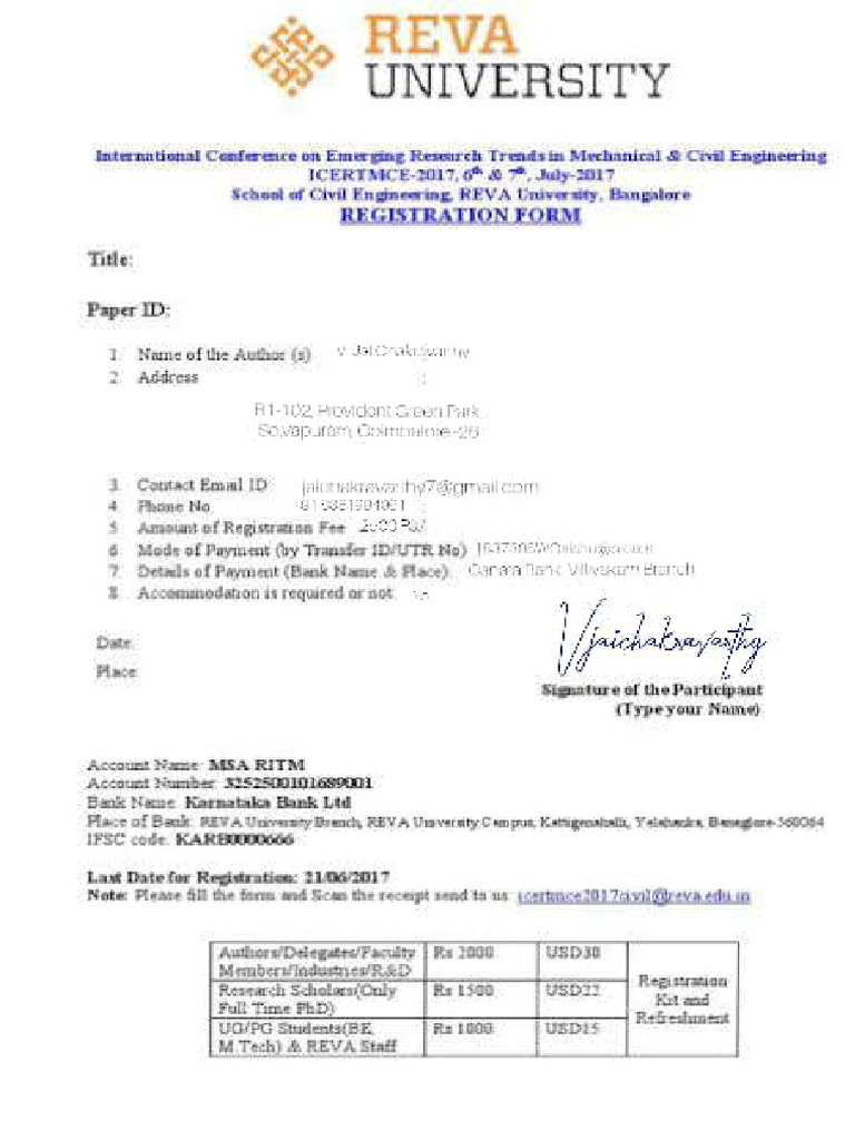 Reva University - in | PDF