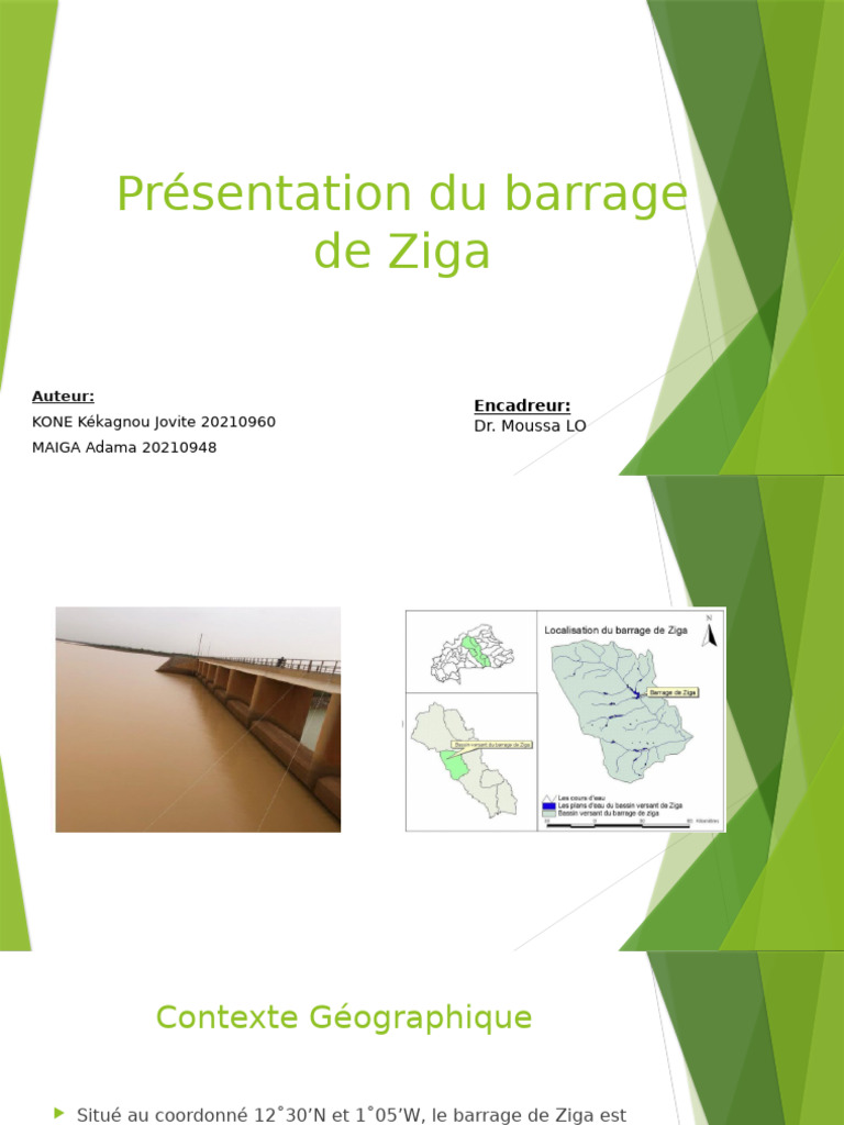 Barrage de Ziga : Impact et Utilisations | PDF | Barrage | Eau