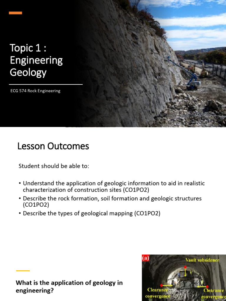 Topic 1 Engineering Geology | PDF | Rock (Geology) | Geology
