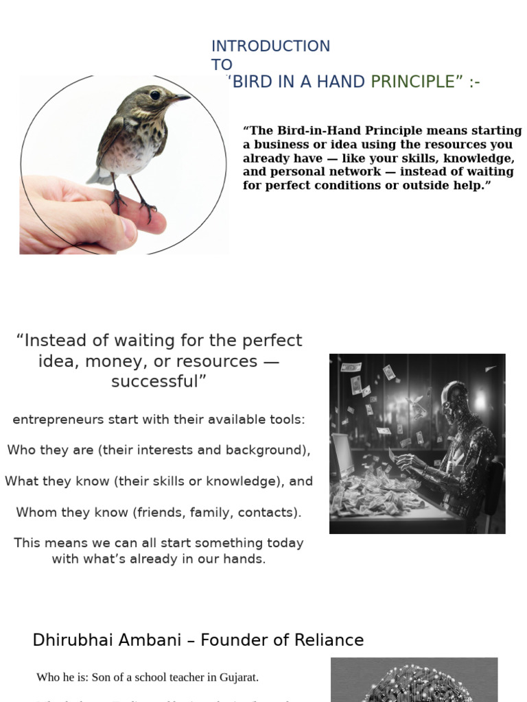 Bird in A Hand Principle | PDF