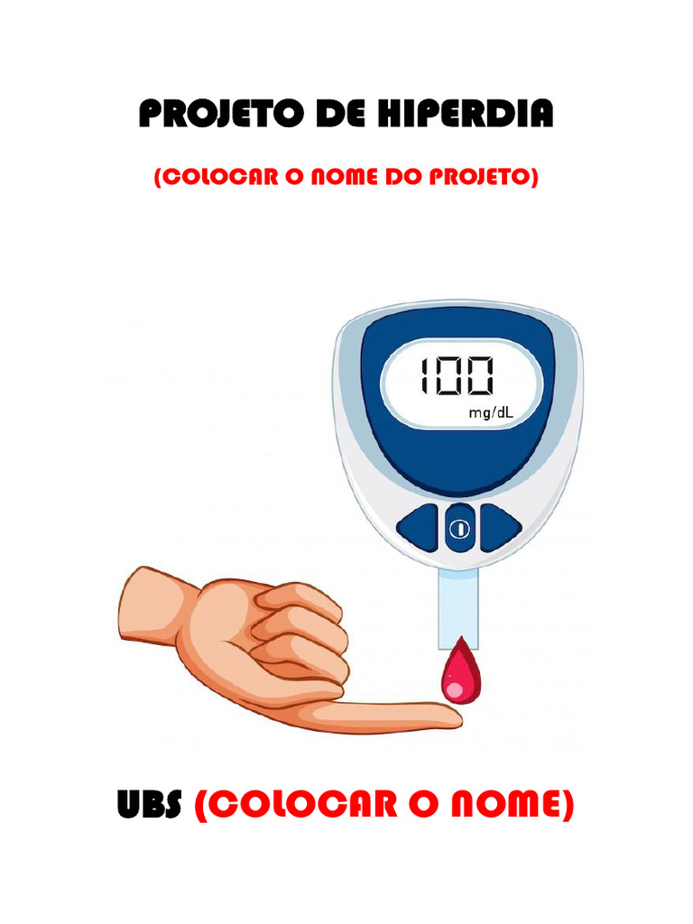 Projeto de Hiperdia Capa Modelo 4 | PDF