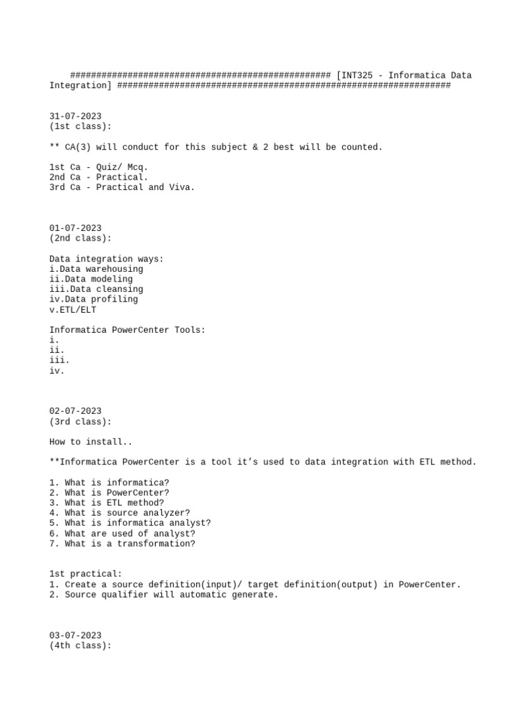Informatica PowerCenter | PDF | Information Retrieval | Data