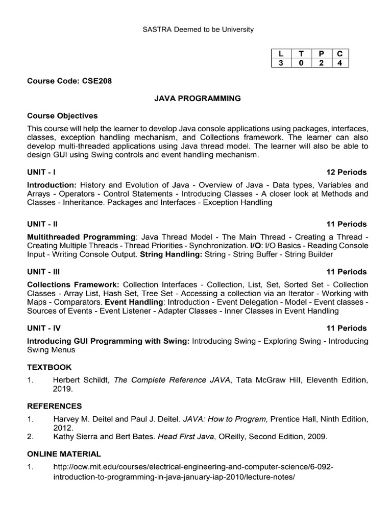 Java Programming | PDF