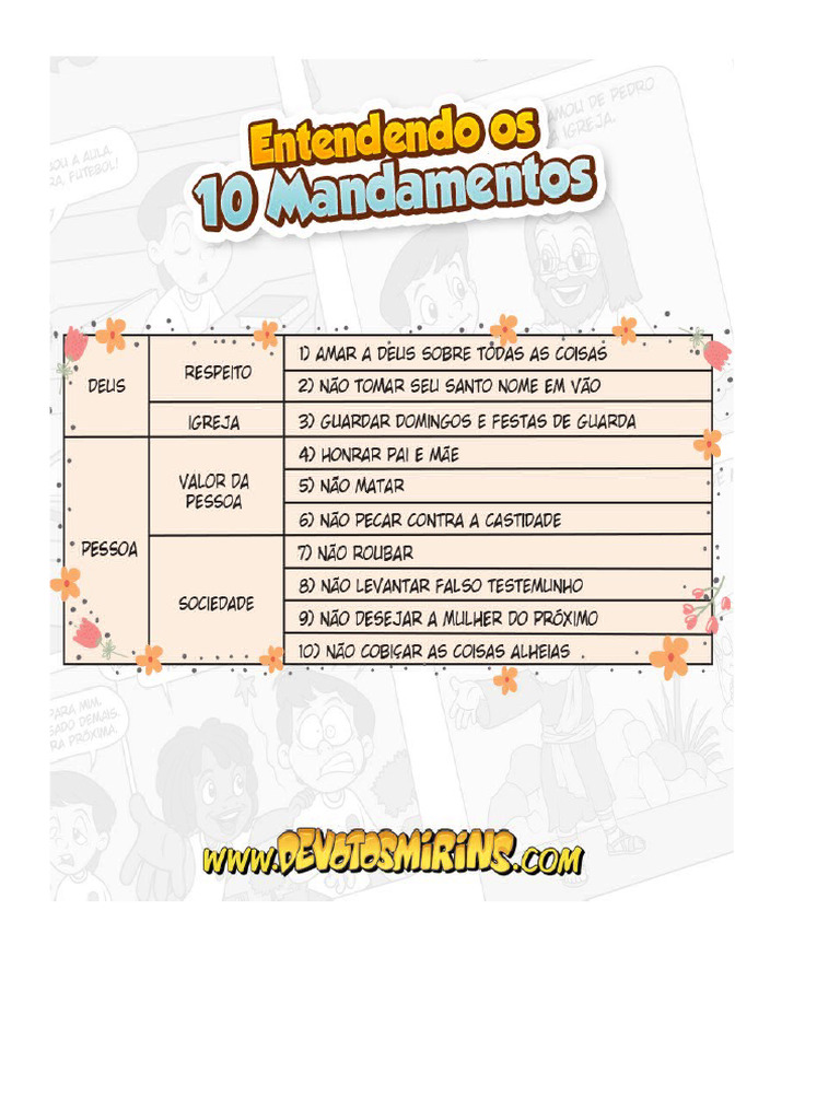 Entendendo Os 10 Mandamentos | PDF | Castidade | Os Dez Mandamentos