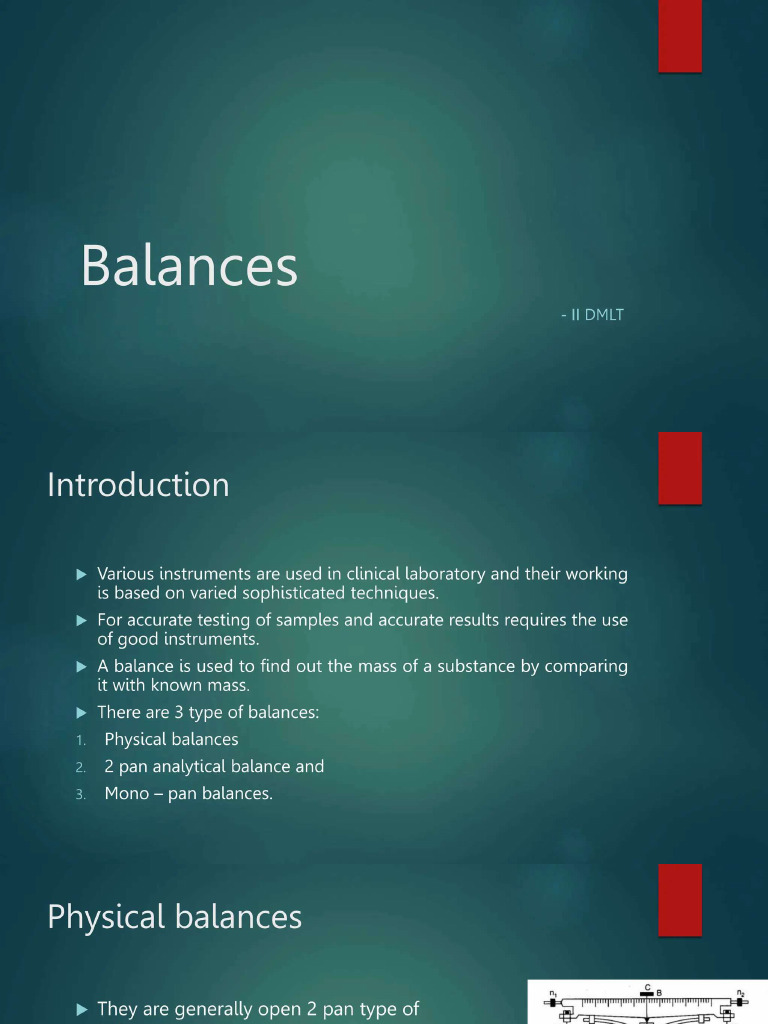 Laboratory Balances | PDF
