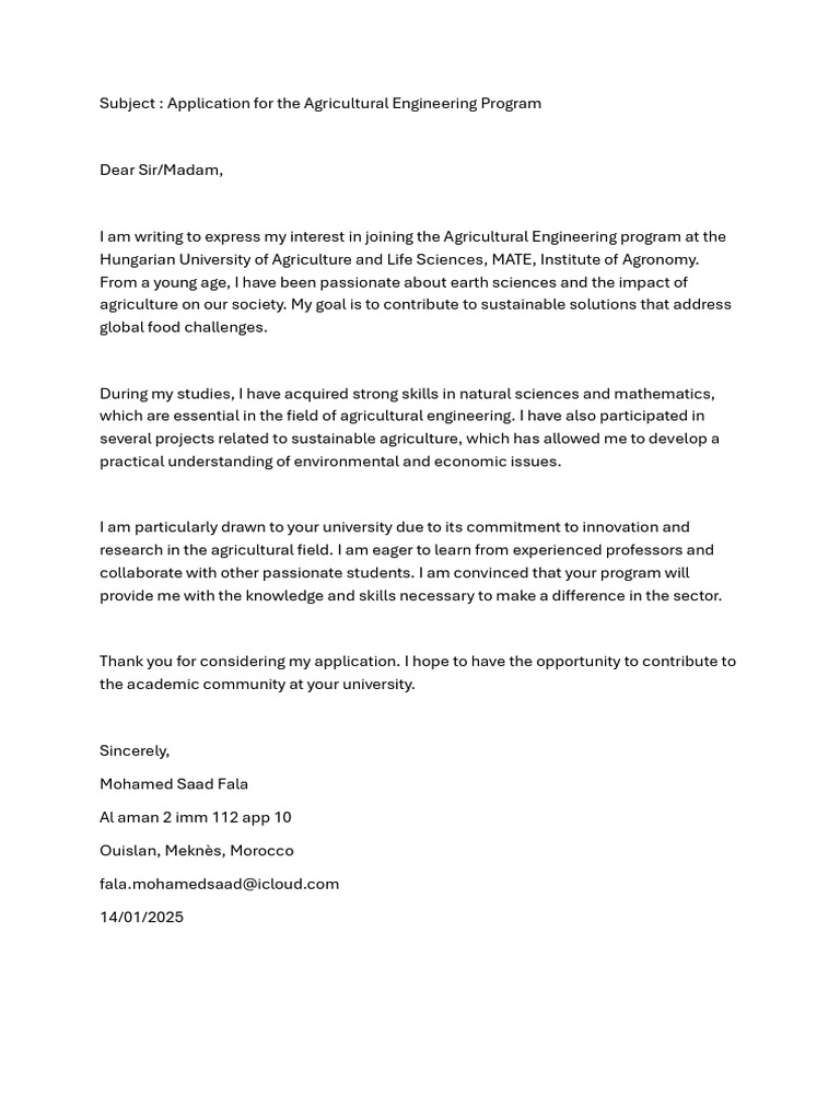 Lettre de Motivation PDF | PDF