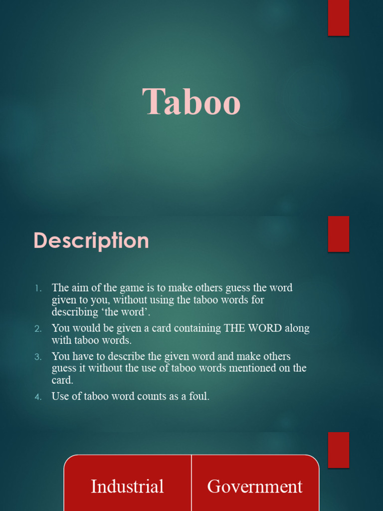 Taboo | PDF