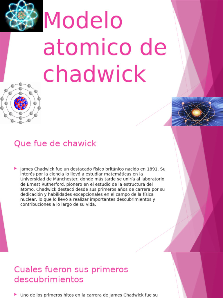 Modelo atómico de James Chadwick | PDF