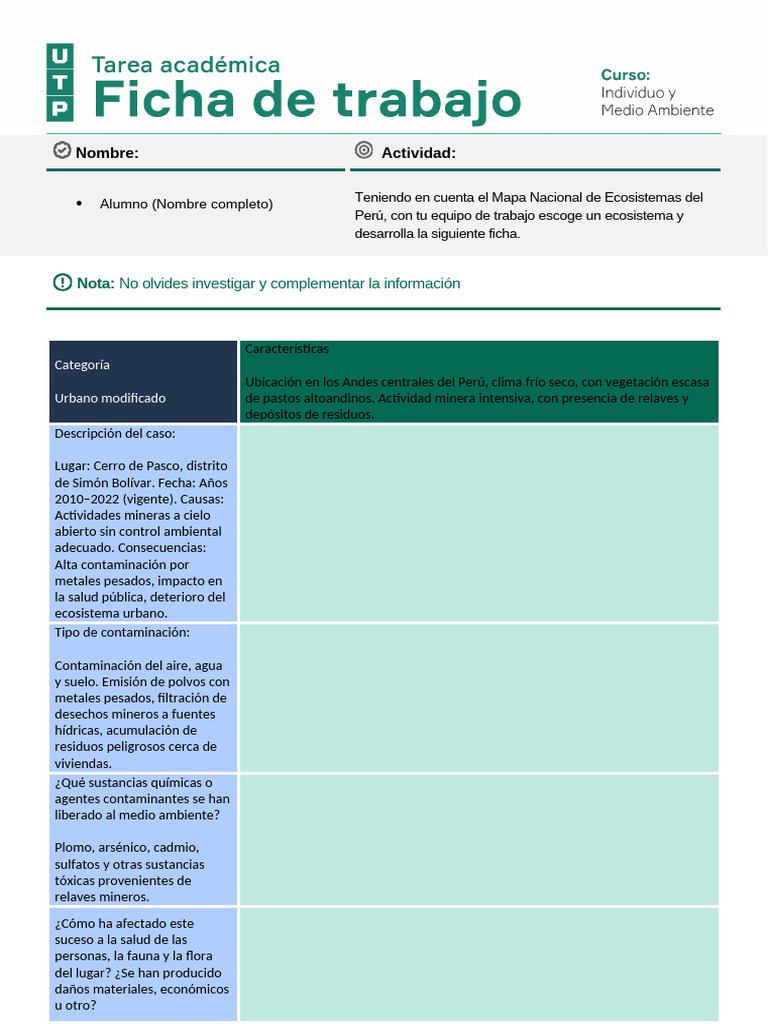 2 Ficha - Cerro - de - Pasco - Corregida | PDF