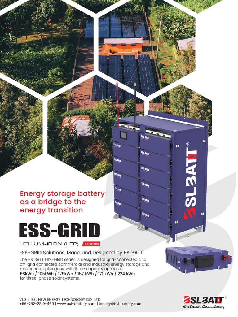 Https WWW - Bsl-Battery - Com Uploads ESS-GRID-Datasheet-En1 | PDF ...