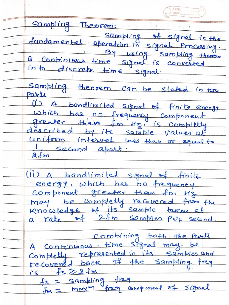 Sampling Theorem | PDF