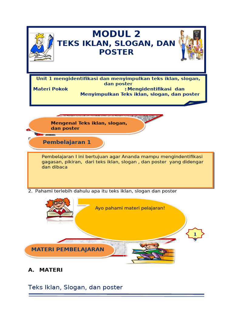 Memahami Iklan, Slogan, dan Poster | PDF