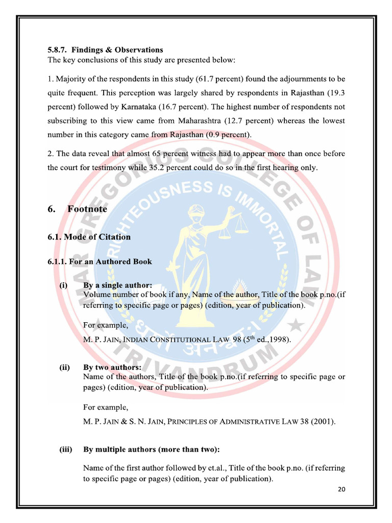 Bluebook Format Swathi Maam | PDF