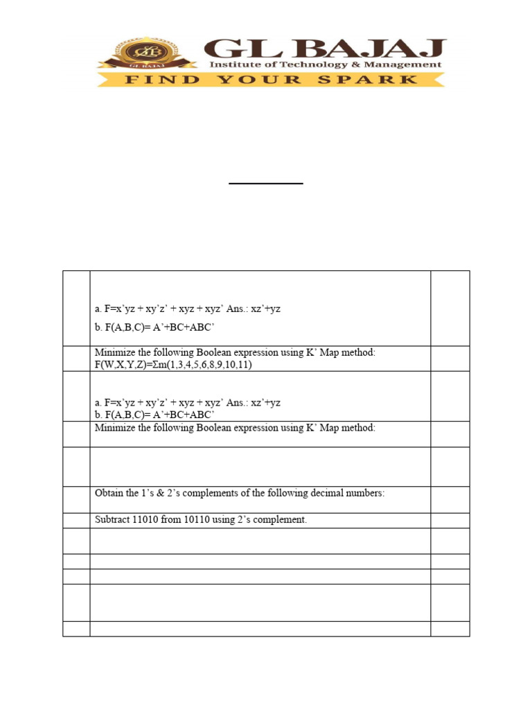 Assignment No. 2 Digital Electronics | PDF