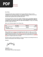 Harvard Acceptance Letter Copy 3 | PDF