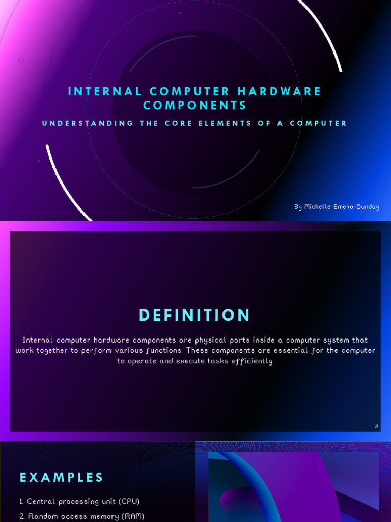 Internal Computer Hardware Components | PDF
