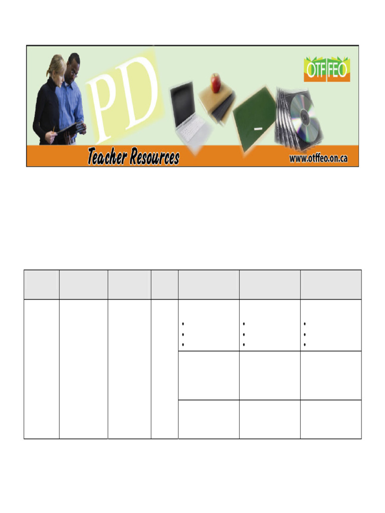 OTF Junior Reading-Writing-Math Framework 2 - Monthly Writing Overview ...