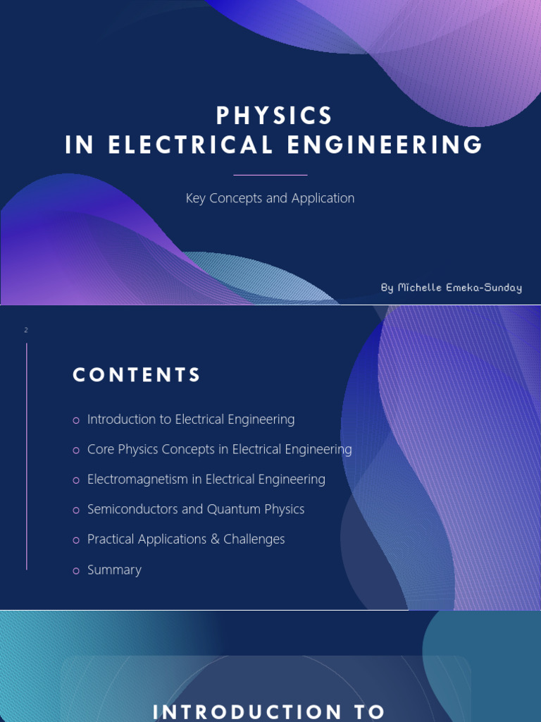 Physics in Electrical Engineering Essentials | PDF | Electricity ...