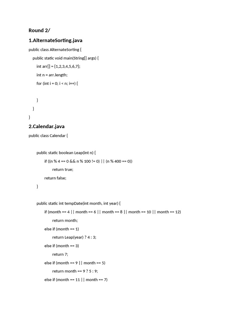 Round 2 Zoho Questions for Practice (1) | PDF | Computer Programming