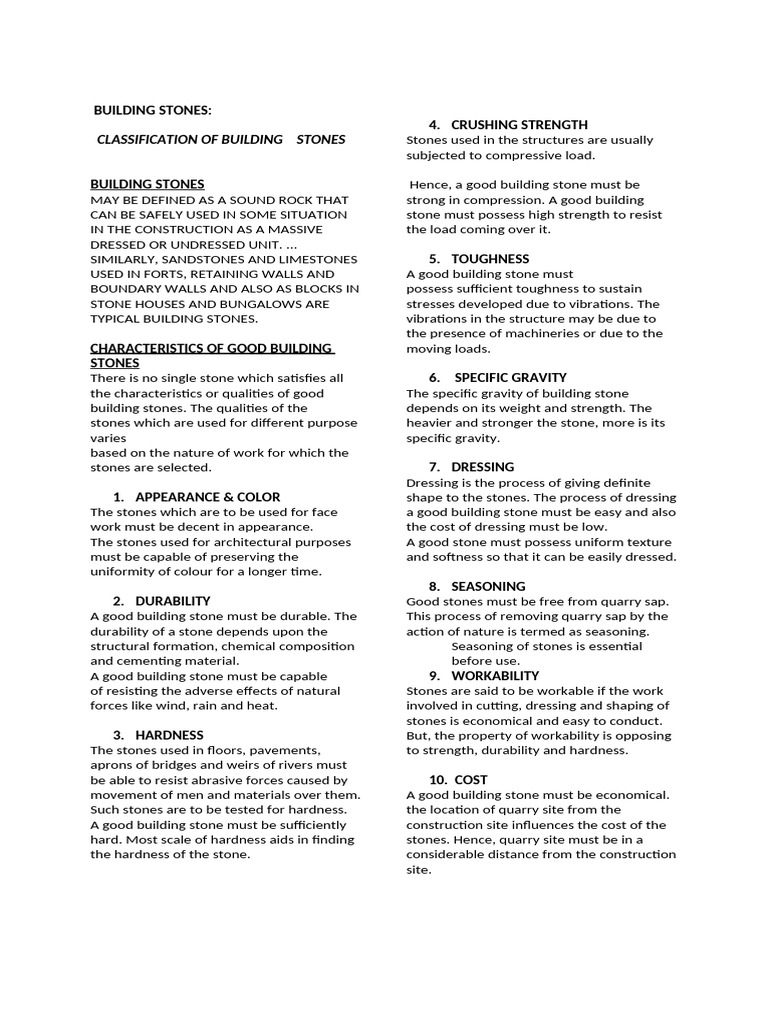 Classification of Building Stones Woods and Woods Product | PDF | Wood ...