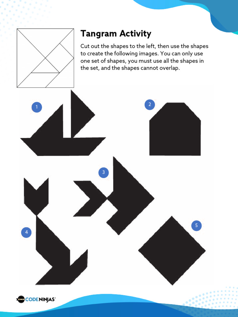 Day 1 - Tangram Activity | PDF