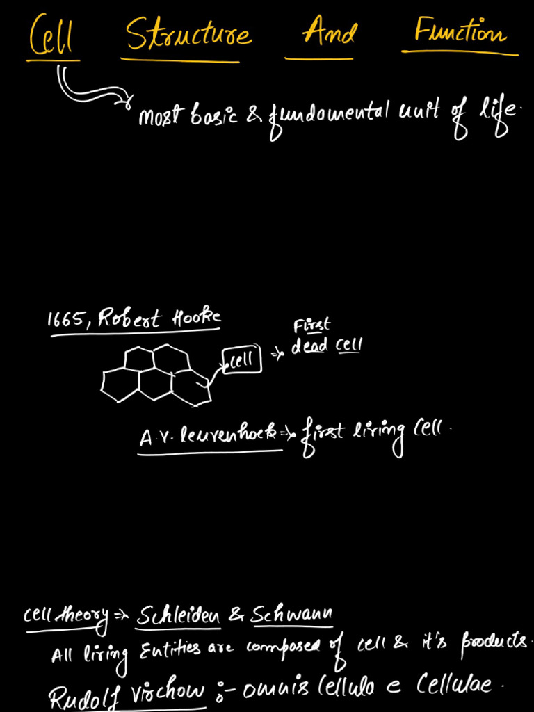 Cell Structure and Function | PDF