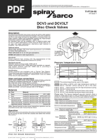 Spirax Sarco SDCV Split Disc Check Valves | PDF | Valve | Stainless Steel